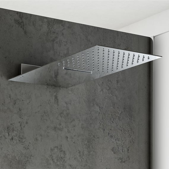 Mariner stainless steel-overhead rain panel with 2 function chrome ...
