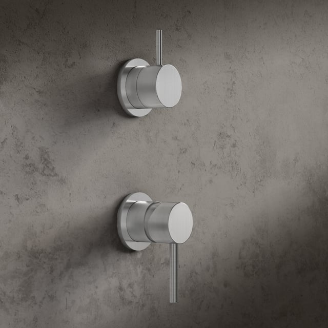 Mariner Logica Inox stainless steel-bath/shower fitting for 2-3 outlets ...