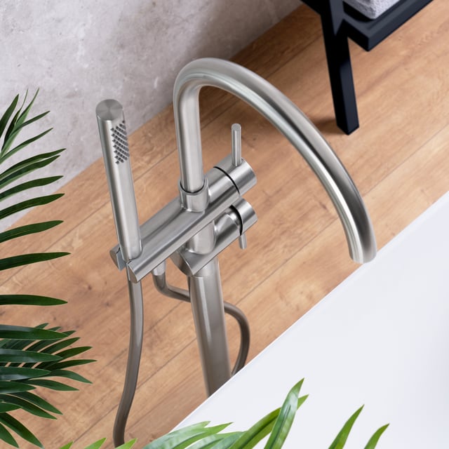 Mariner Logica Inox stainless steel, freestanding bath fitting, for ...