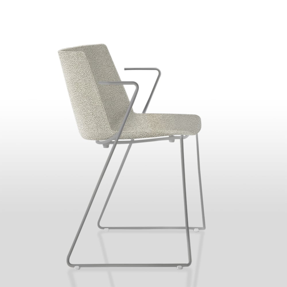 MDF Italia AÏKU SOFT Stuhl mit Armlehnen und Kufen ...