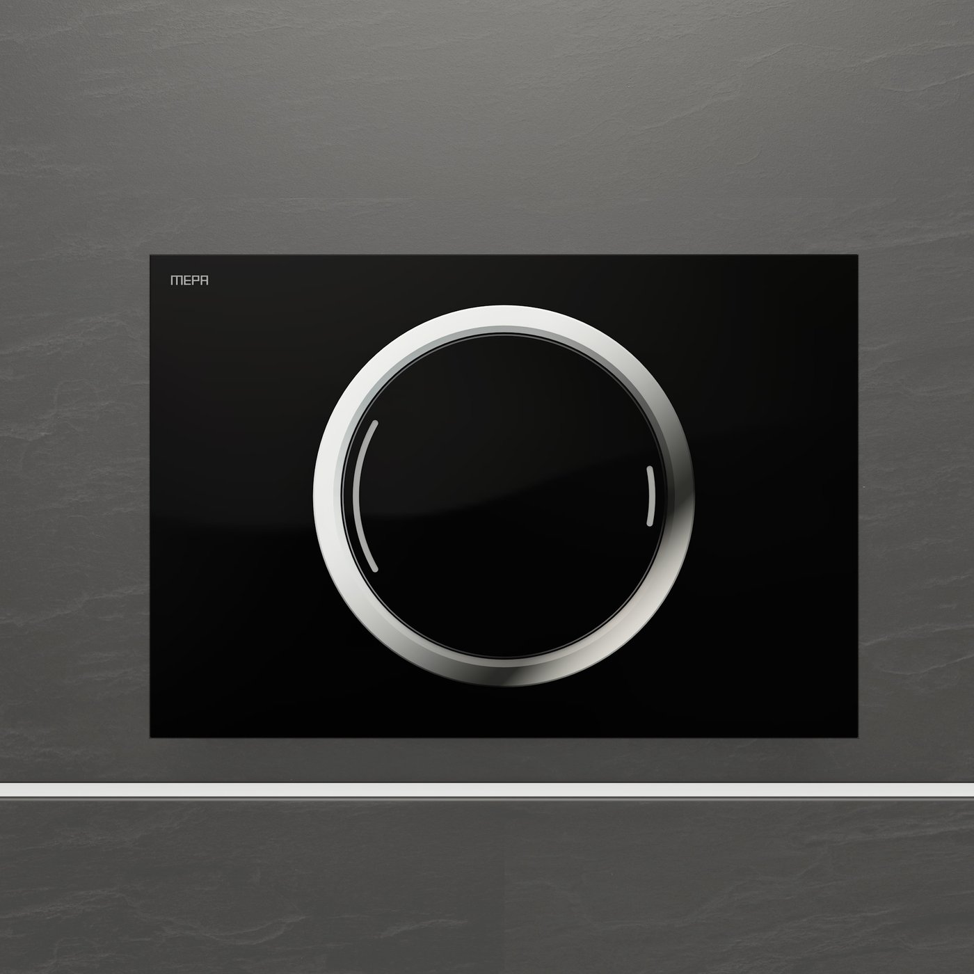 MEPA Zero flush plate black/chrome - 421860 | REUTER