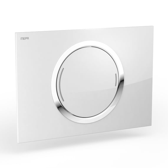 MEPA Zero flush plate white/chrome - 421857 | REUTER