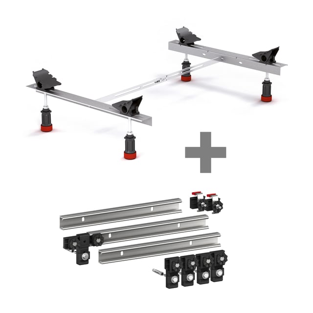 MEPA leg frame WSuni incl. MEPA bath/shower tray supports, set of 3 ...