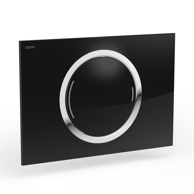 MEPA Zero flush plate black/chrome - 421855 | REUTER