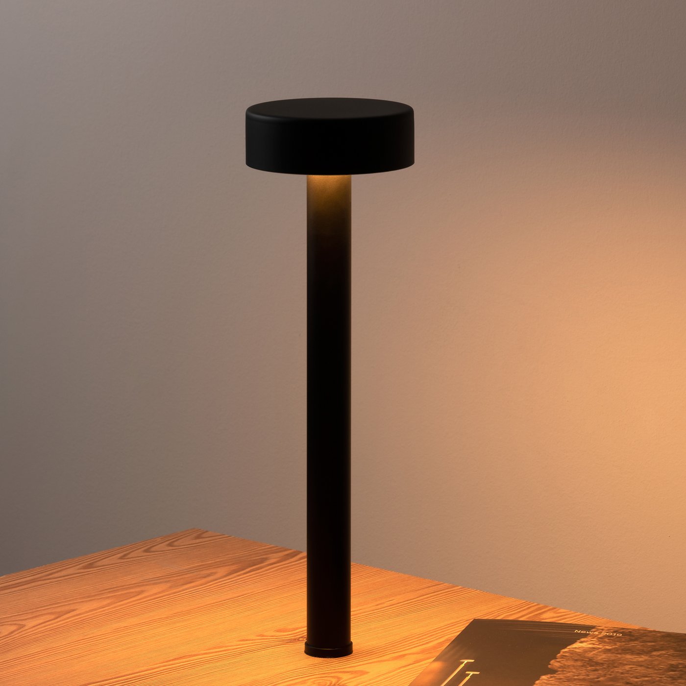Milan Peak Lane light with clamp, LED matt black - 6931 | REUTER