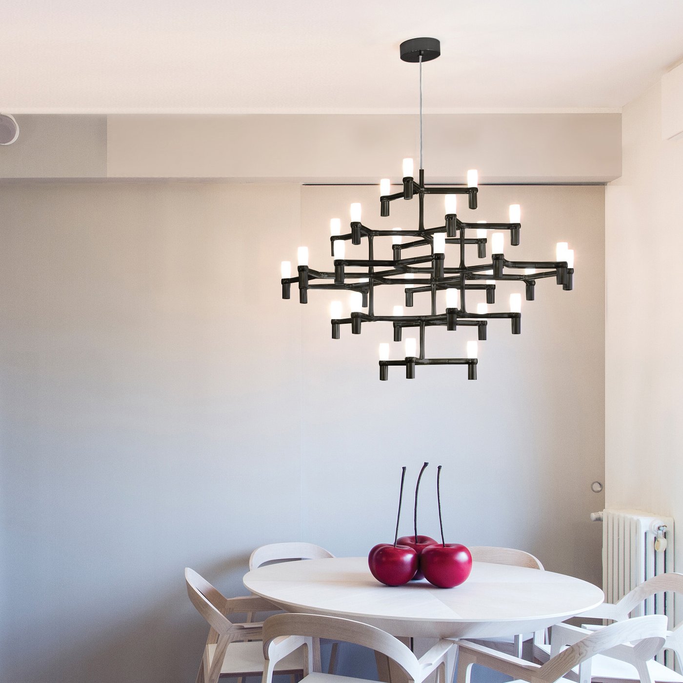 NEMO Crown Major pendant light, G9 dimmable, satin - CRO HNT 52 | REUTER
