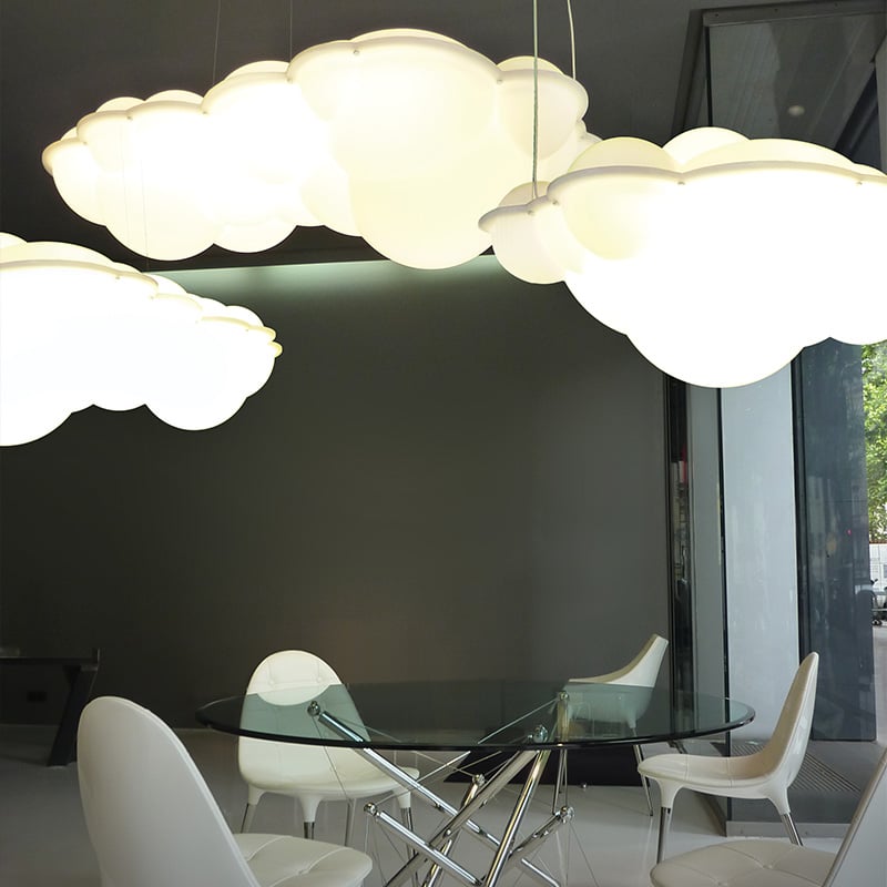 NEMO NUVOLA pendant light, LED dimmable, opaline - NUM LWW 51 | REUTER