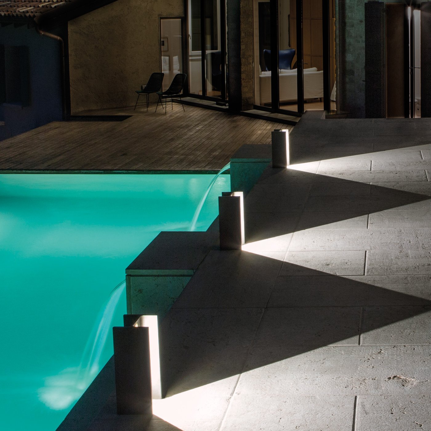 NEMO Ricciotti floor light, LED dimmable, rust - RIC LME 21 | REUTER