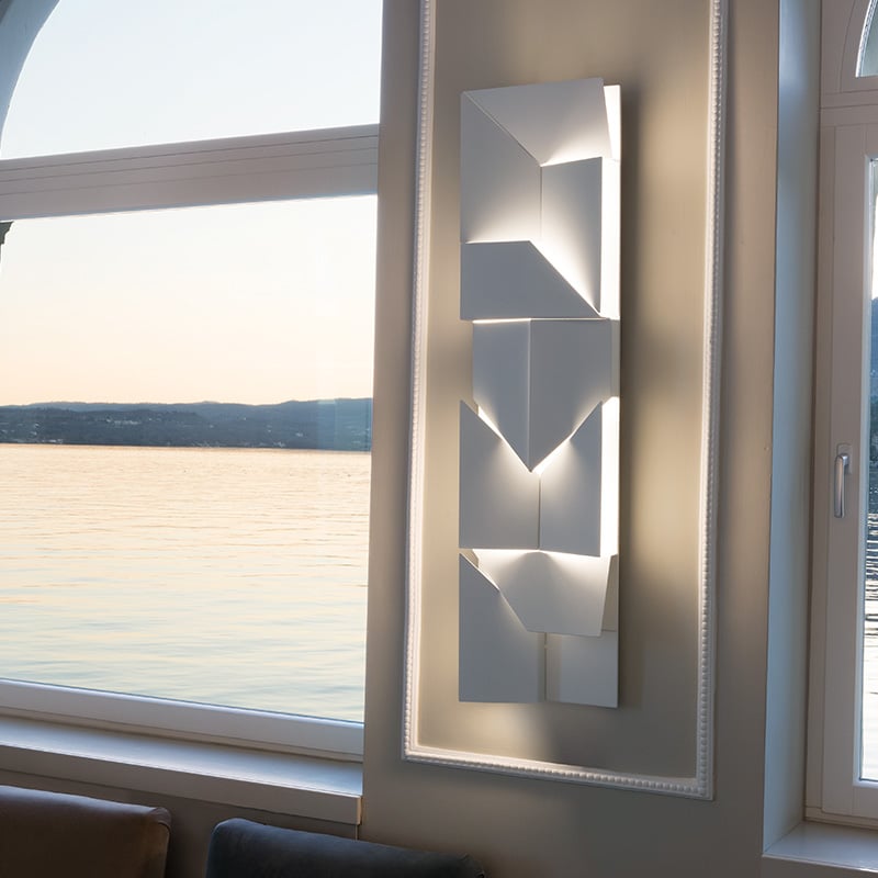 NEMO Wall Shadows Long wall light, LED dimmable, white - WSH LWW 34 ...