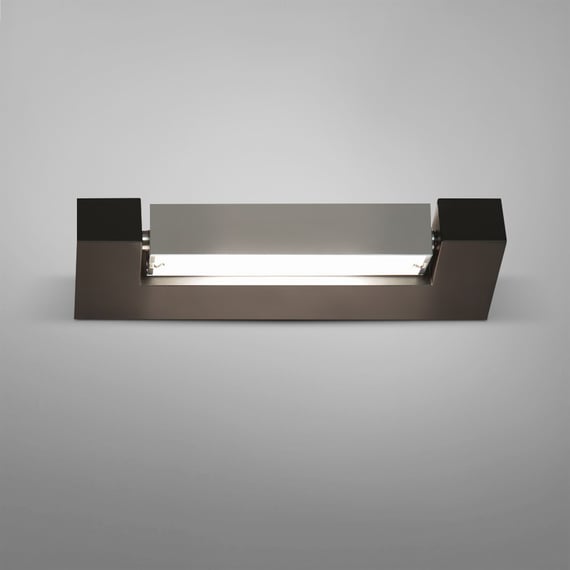 NEMO ARA wall light, LED dimmable, anthracite/polished stainless steel ...