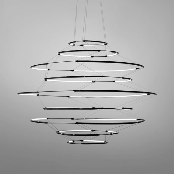 NEMO Drop 5 pendant light, LED dimmable, black - DRP LNN 53 | REUTER