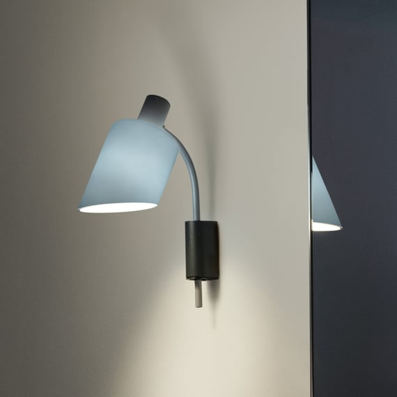NEMO LAMPE DE BUREAU wall light, E14 dimmable, blue grey - LDB EDC 31 ...