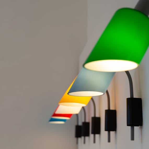 NEMO LAMPE DE BUREAU wall light, E14 dimmable, blue grey - LDB EDC 31 ...