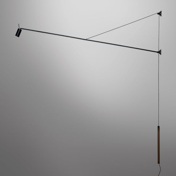 NEMO Swan Wandleuchte, LED dimmbar, schwarz - SWA LN2 31 | REUTER