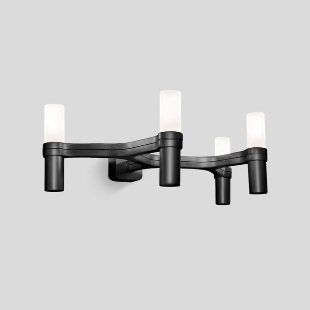 NEMO Crown Wall wall light, G9 dimmable, black - CRO HNW 32 | REUTER