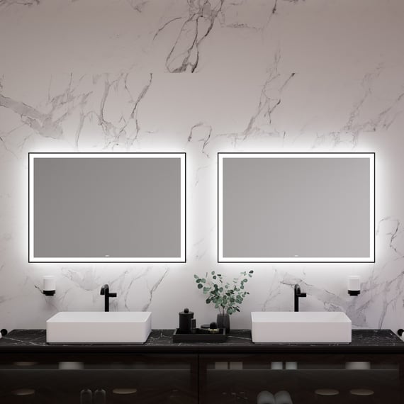neoro n80 fumo vanity unit W: 240 cm with 2 pull-out compartments, with ...