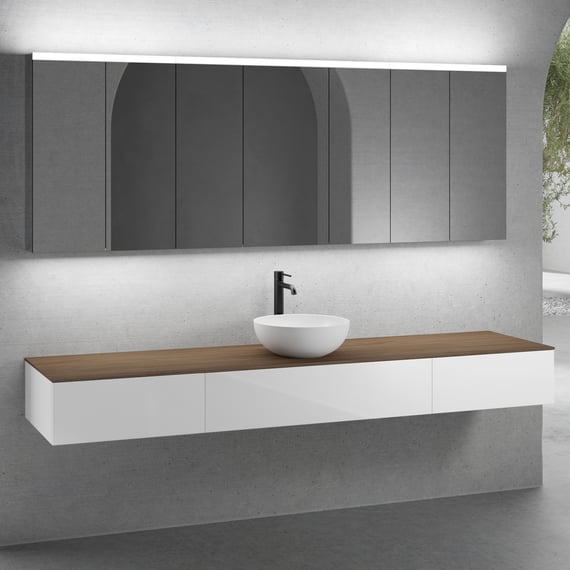 neoro n50 furniture set W: 220 cm, with 3 pull-out compartments ...