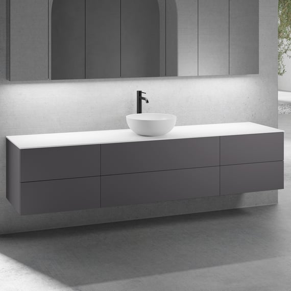 neoro n50 furniture set W: 220 cm with 6 pull-out compartments ...