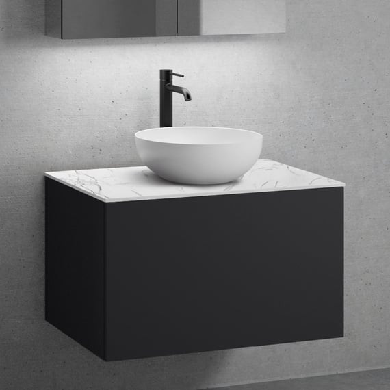 neoro n50 vanity unit W: 80 cm with 1 pull-out compartment, washbasin Ø ...