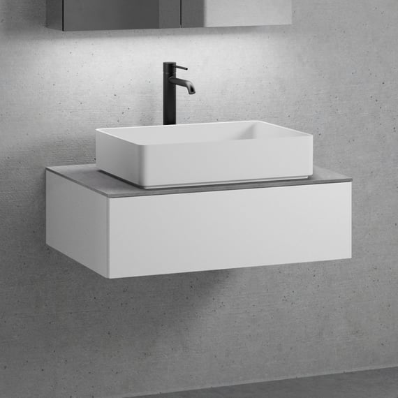 neoro n50 vanity unit W: 80 cm with 1 pull-out compartment, washbasin W ...