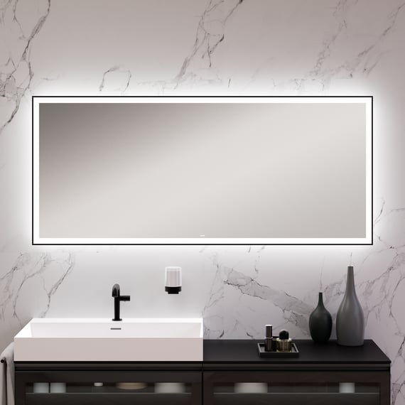 neoro n80 fumo vanity unit W: 160 cm with 2 pull-out compartments, with ...