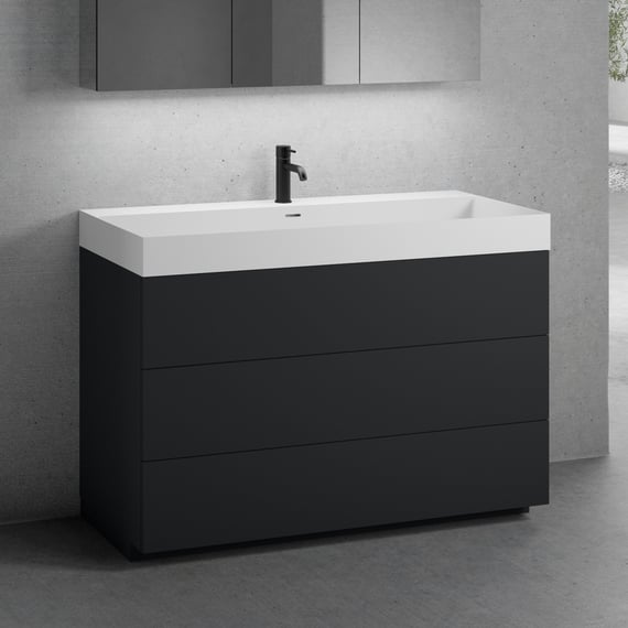 neoro n50 vanity unit W: 120 cm with 3 pull-out compartments, washbasin ...