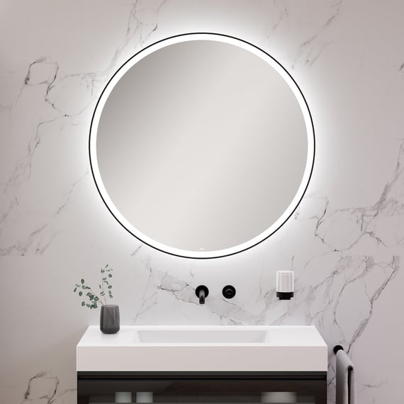 neoro n80 fumo vanity unit W: 100 cm with 1 pull-out, with Parsol glass ...