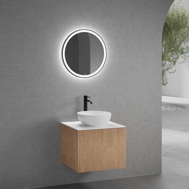 neoro n50 line vanity unit W: 60 cm with 1 pull-out compartment, with ...