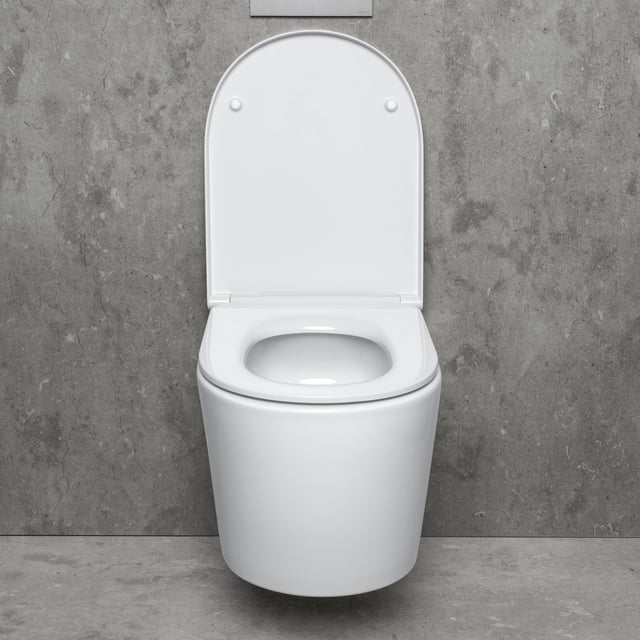 neoro n50 wall-mounted toilet with SilentPowerFlush with toilet seat ...