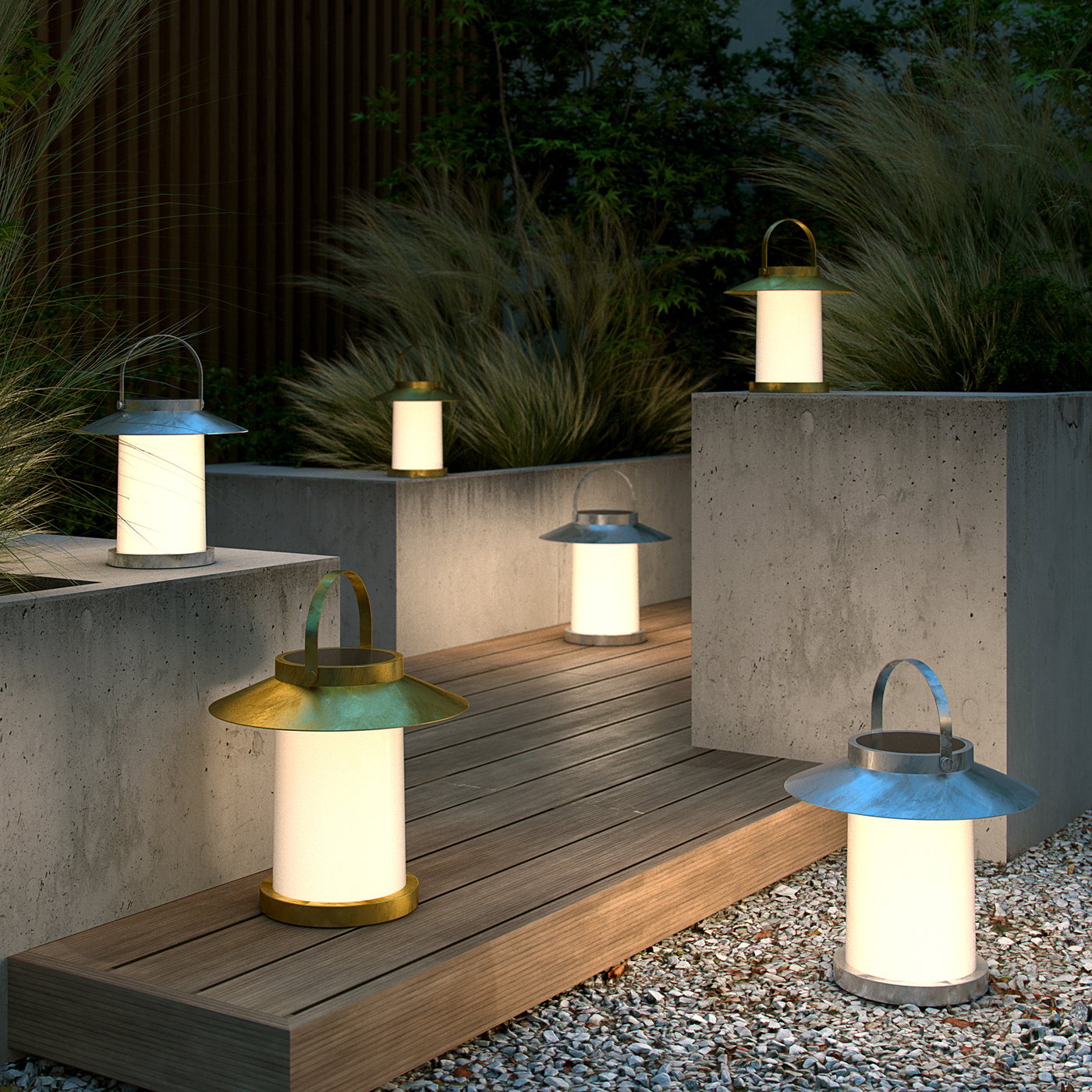 nordlux Temple solar table lamp, LED satin - 2218325031 | REUTER