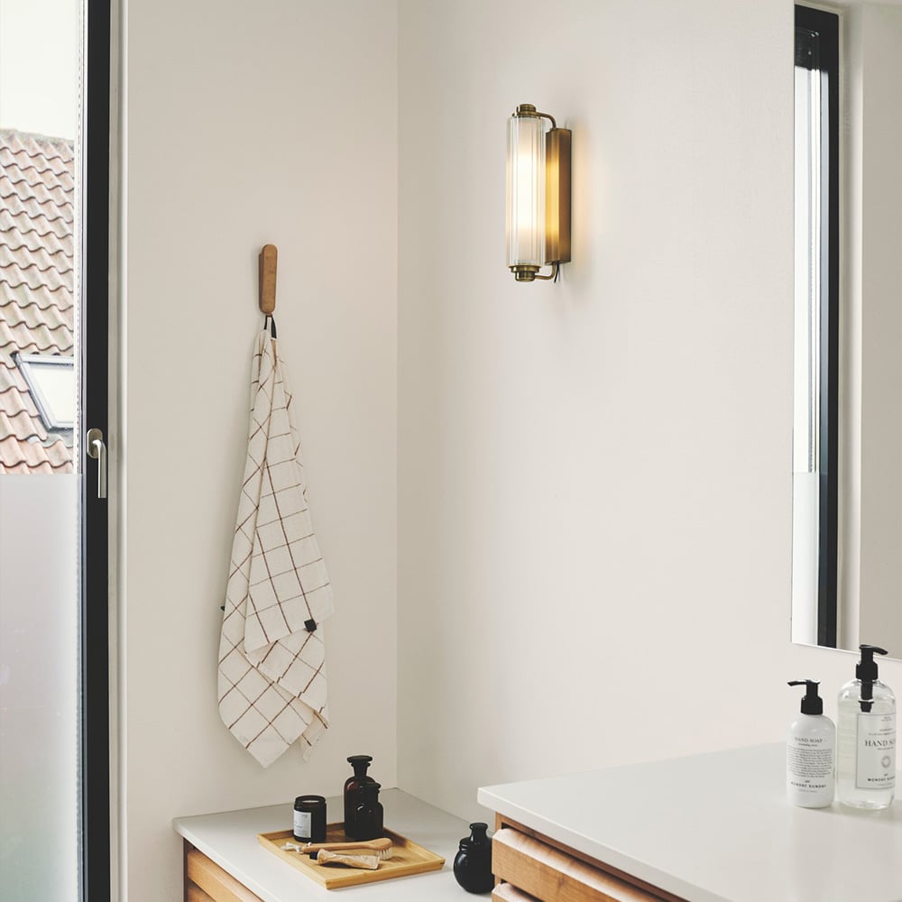 nordlux Nimal wall light, E14 dimmable, brass/clear - 2310521035 | REUTER