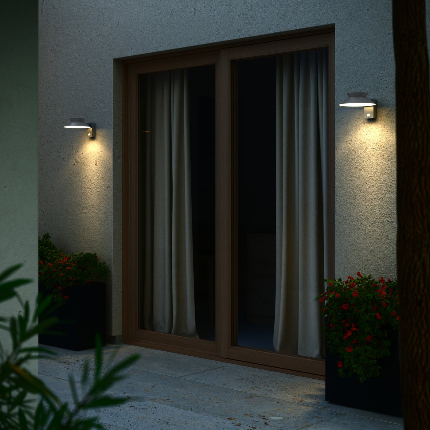 nordlux Piola solar wall light, LED anthracite - 2418071050 | REUTER