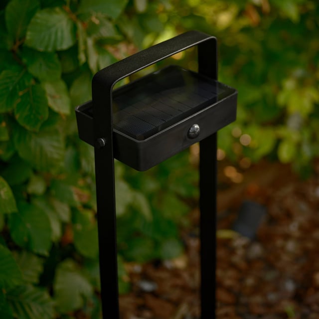 nordlux Saulio solar bollard light, E27 dimmable, black - 2518268003 ...