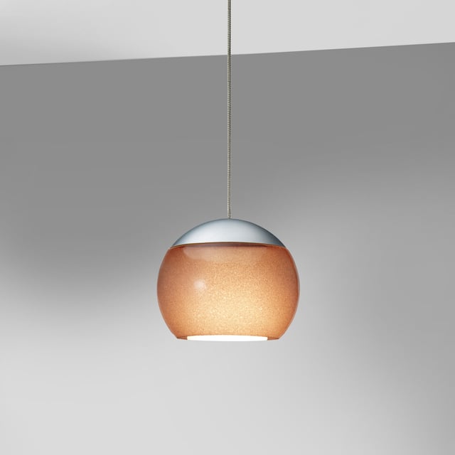 OLIGO BALINO LED Pendelleuchte, 1-flammig dimmbar, chrom matt/tabak ...