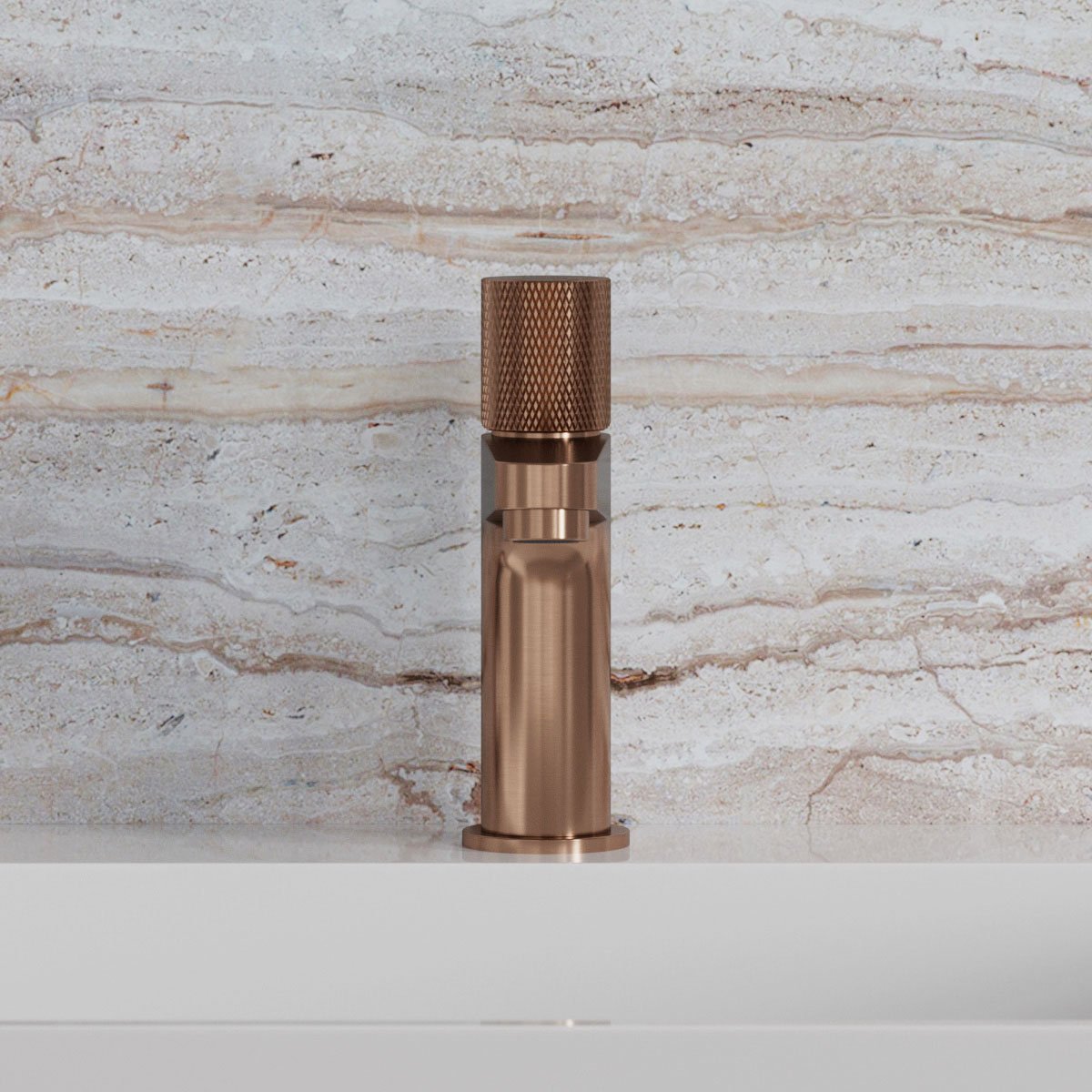 OMNIRES CONTOUR basin fitting with Eco, brushed copper - CT8010CPB | REUTER