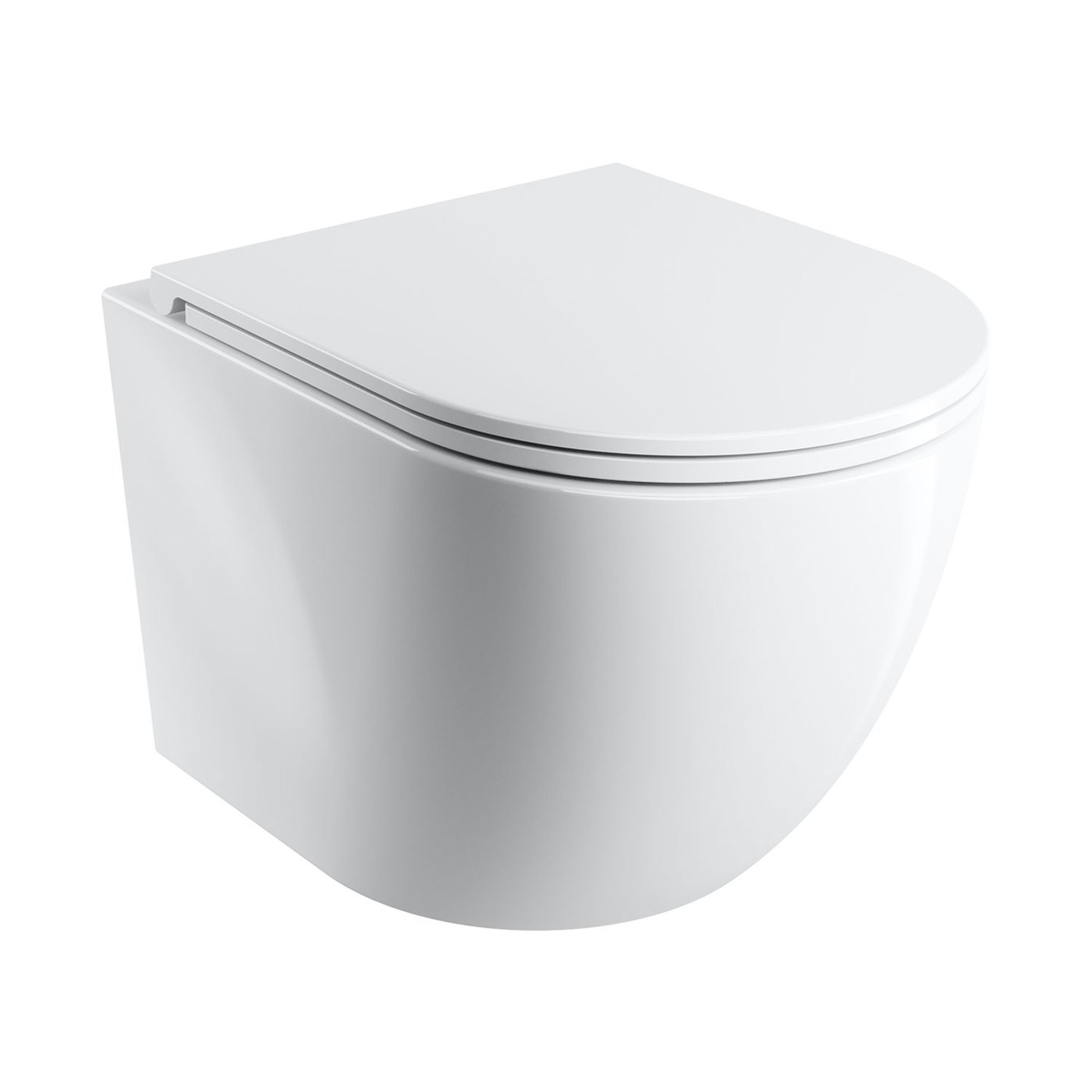 OMNIRES OTTAWA wall-mounted toilet, short version with toilet seat ...