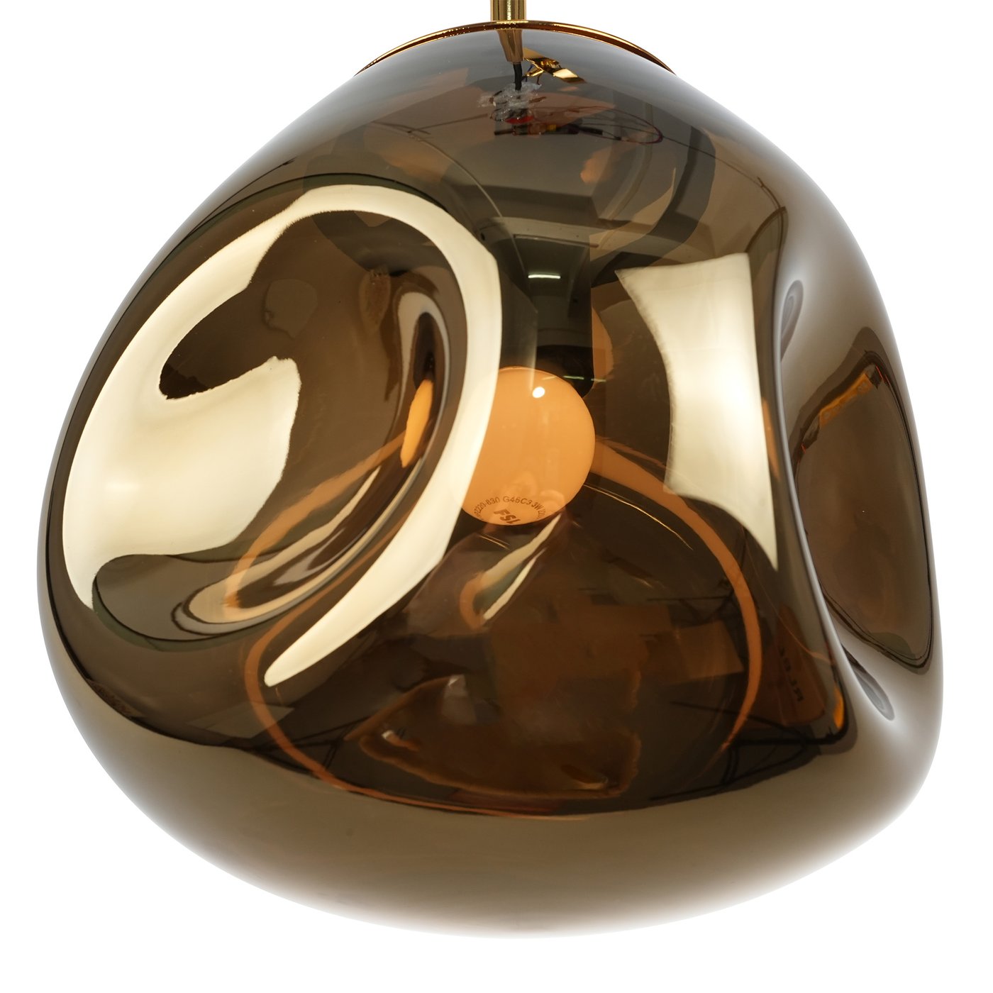 Onooro TOHU pendant light dimmable, gold - BOB01503OR4D | REUTER