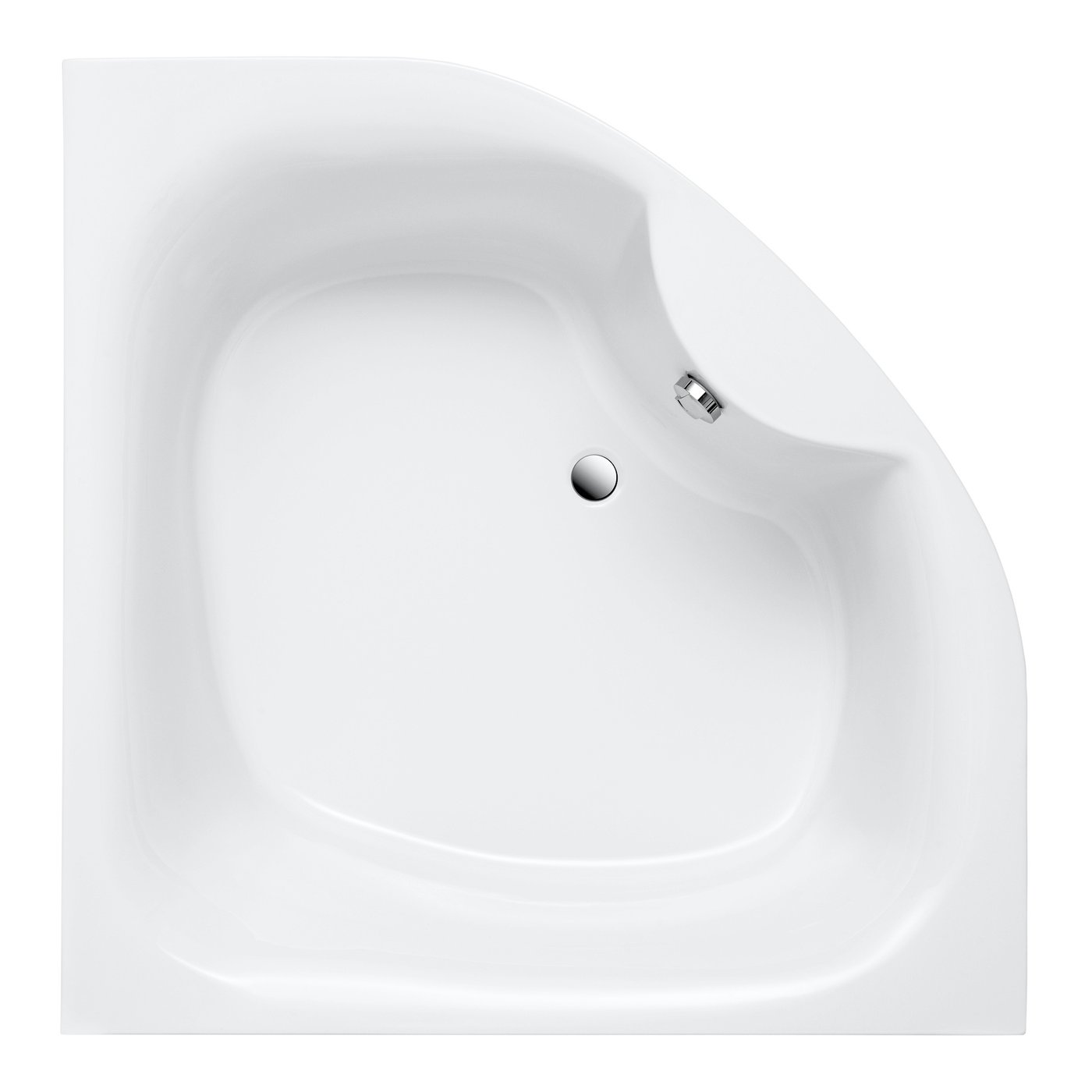 Ottofond Lima corner bath white - 861401+990181 | REUTER