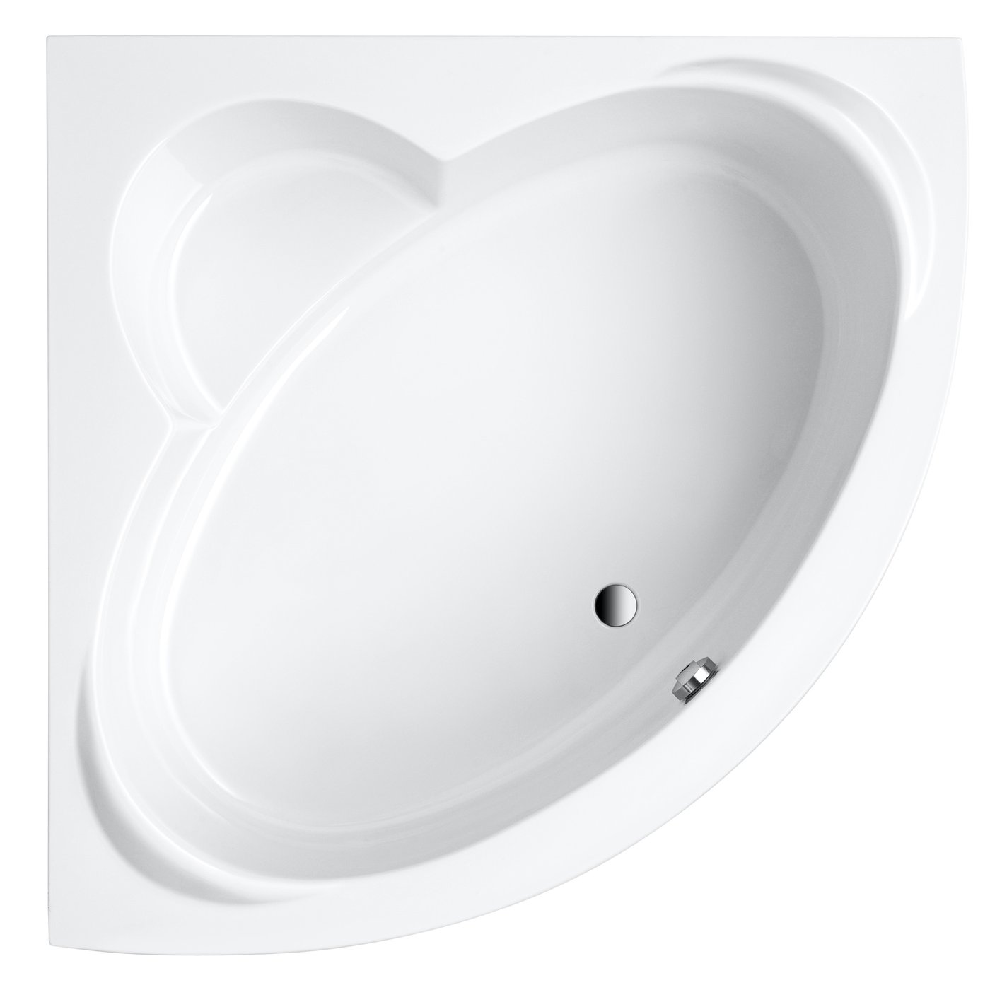Ottofond Sardinia corner bath white - 923001+990105 | REUTER