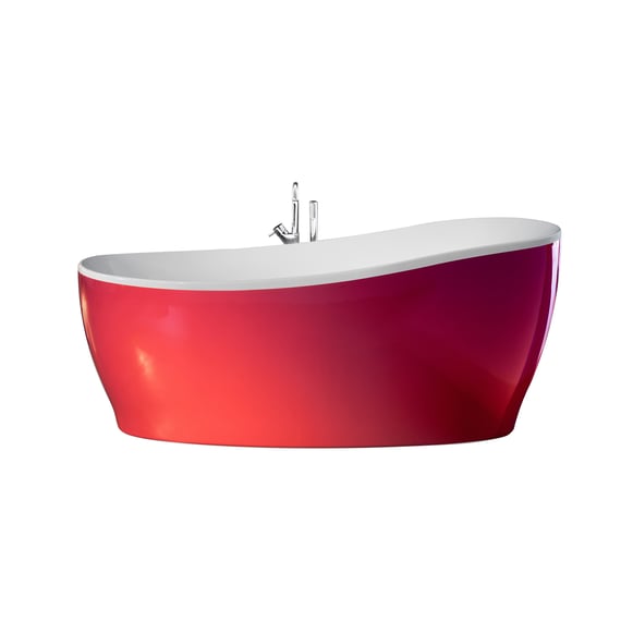 Ottofond Aviva freestanding bath, oval bordeaux - 703912 | REUTER