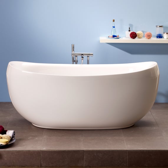 Ottofond Ventura freestanding bath, oval white - 863801 | REUTER