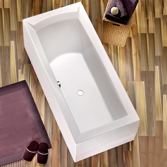Ottofond Porta rectangular bath, built-in white - 870301 | REUTER