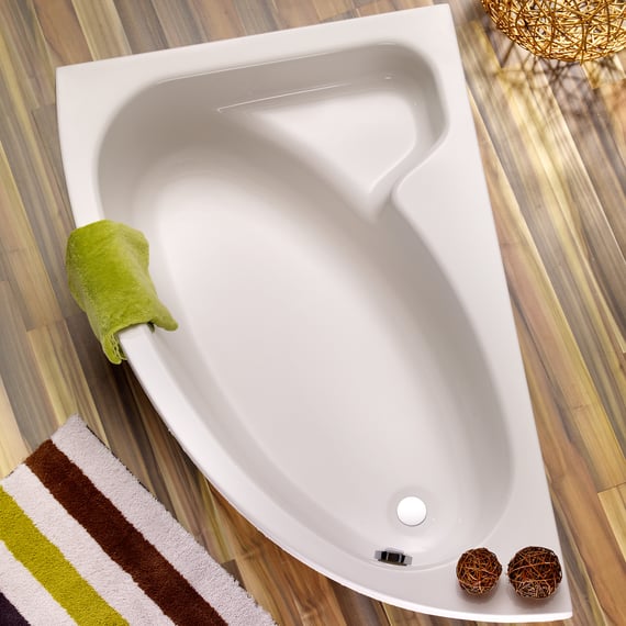Ottofond Salinas corner bath white - 980501 | REUTER