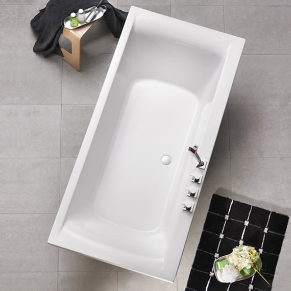 Ottofond Rosa rectangular bath, built-in white - 984001 | REUTER