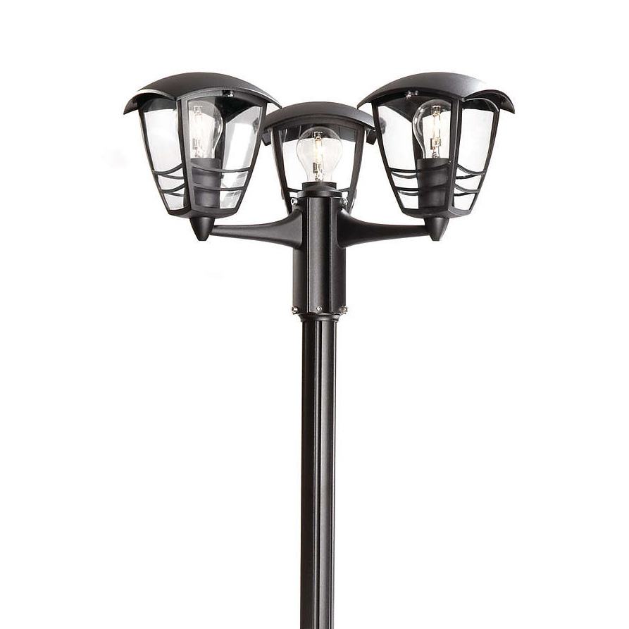 Philips Creek bollard light, E27 dimmable, black - 8718291443582 | REUTER
