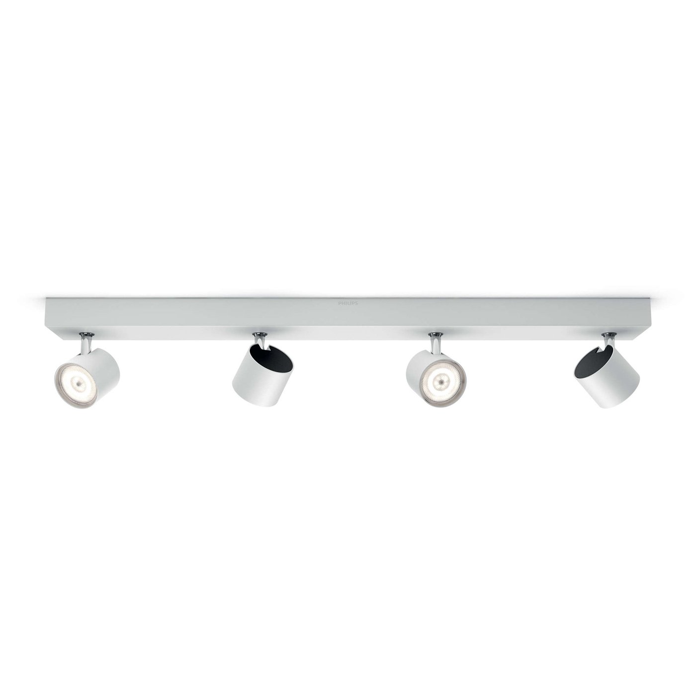 PHILIPS Star spotlight, LED, 4 heads, rectangular dimmable, white ...