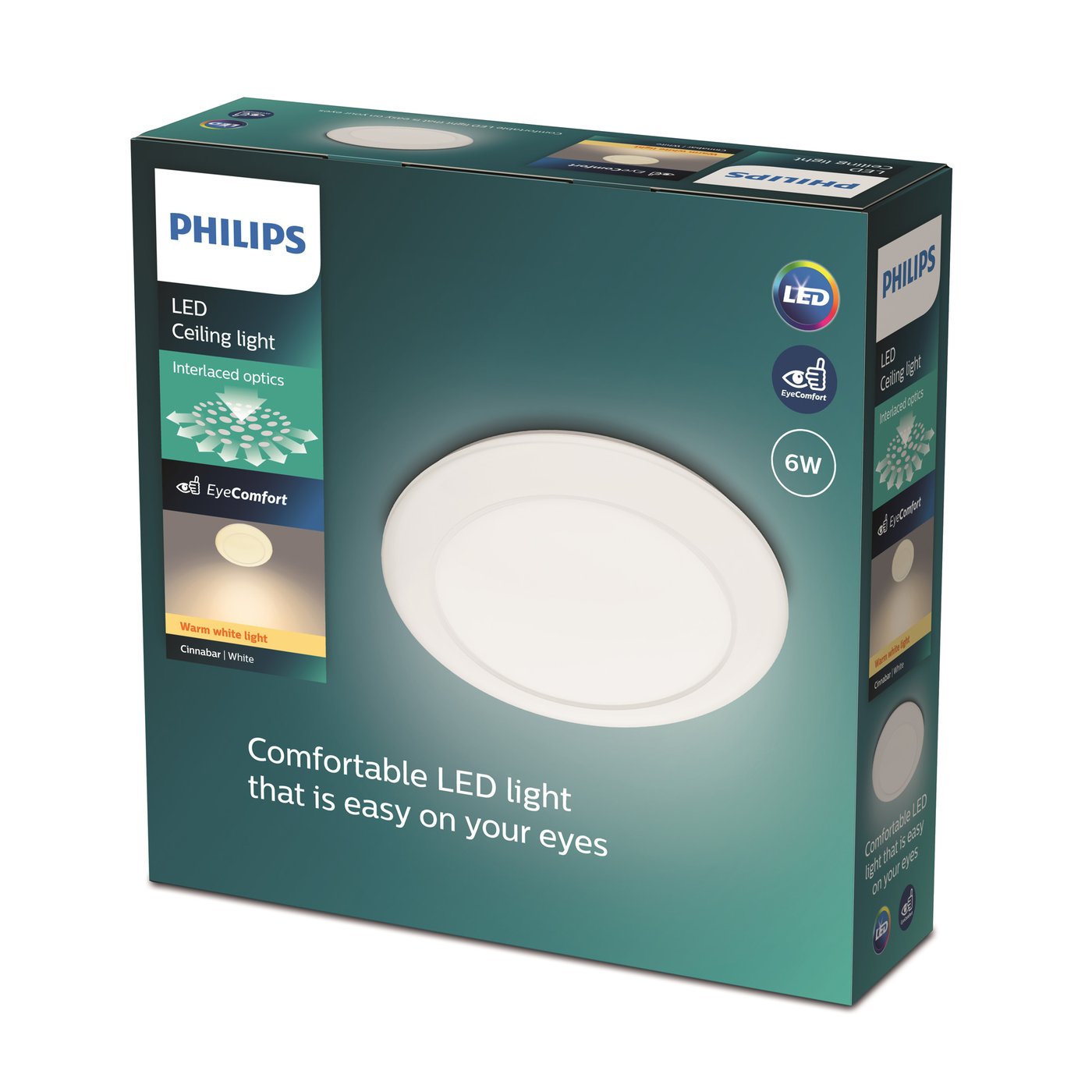 PHILIPS Cinnabar ceiling light, LED white - 8718696122778 | REUTER