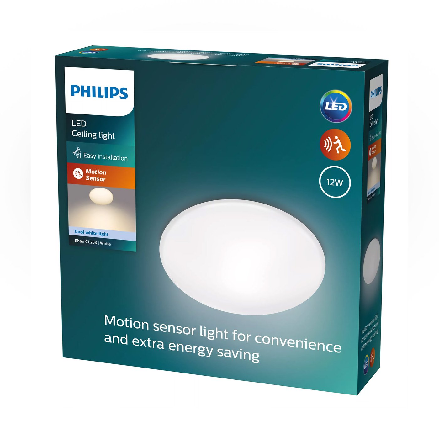Philips Shan Applique murale/Plafonnier, LED blanc - 8718699680558 | REUTER