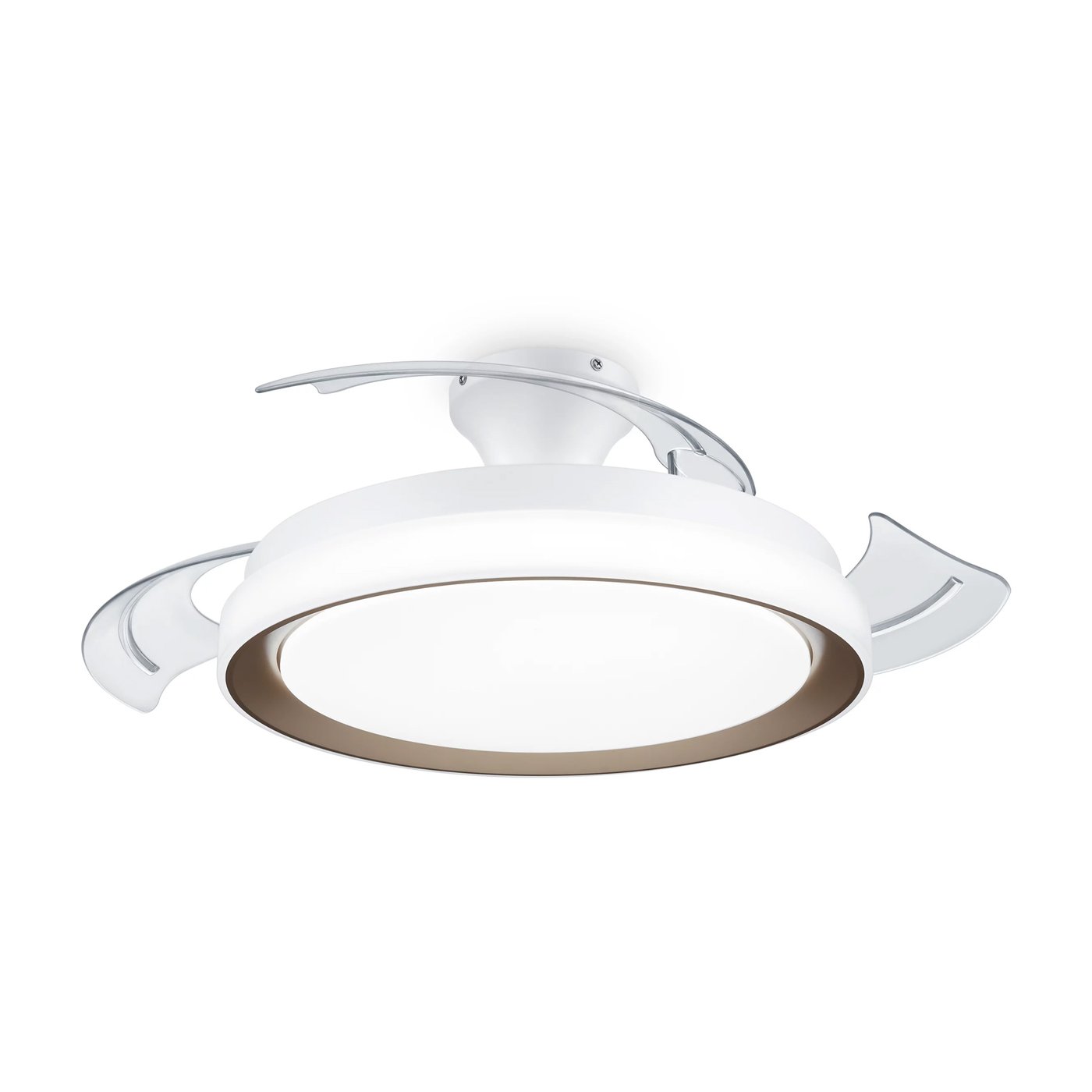 Philips Bliss Deckenleuchte mit Ventilator, LED weiß/gold ...