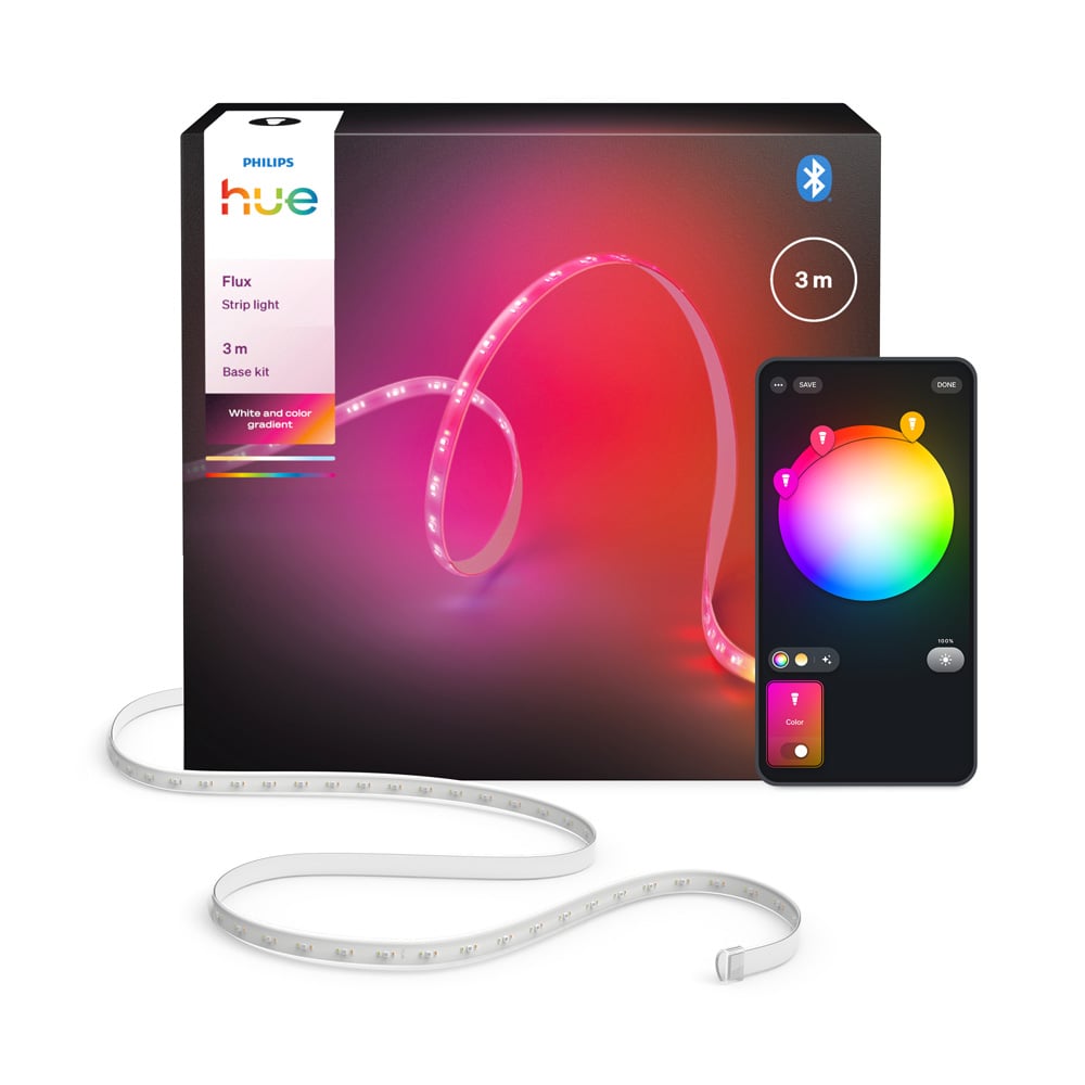 PHILIPS Hue Flux Gradient Lightstrip light strip, LED dimmable, white ...